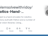 Github Problemsolvewithridoy Robotics Hand Simulator Using Python And
