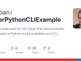 Github Lassoan Slicerpythoncliexample Example Extension For 3d