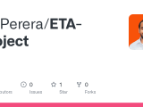 Github Rdperera Eta Project