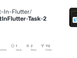 Github Built In Flutter Builtinflutter Task 2