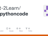Github 4git 2learn Mypythoncode