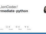 Github Thelioncoder Intermediate Python