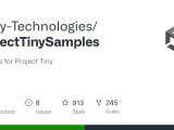 Github Unity Technologies Projecttinysamples Samples For Project Tiny