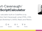 Github Chart Cavanaugh Javascriptcalculator A Virtual Calculator