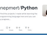 Github Zeynepmert Python You Can Find The Projects I Made While