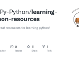 Github Puppy Python Learning Python Resources Some Great Resources