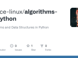 Github Prince Linux Algorithms In Python Algorithms And Data