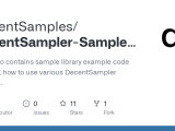 Github Decentsamples Decentsampler Sample Library Examples This Repo