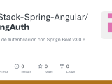 Github Fullstack Spring Angular Springauth Sistema De Autenticación