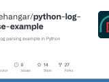 Github Codehangar Python Log Parse Example Simple Log Parsing