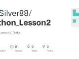 Github Aasilver88 Python Lesson2 Python Lesson2 Tasks
