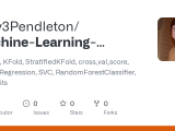 Github Tony3pendleton Machine Learning Tutorial Python K Fold Cross