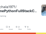 Github Kunchala1971 Onlinepythonfullstackcourse Onlinetraining