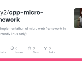 Github Every2 Cpp Micro Framework A Basic Implementation Of Micro