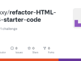 Github Malxxy Refactor Html Css Starter Code Module 1 Challenge
