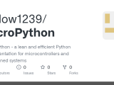 Github Yellow1239 Micropython Micropython A Lean And Efficient