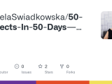 Github Izabelaswiadkowska 50 Projects In 50 Days Html Css Javascript