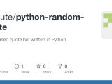 Github Unitute Python Random Quote A File Based Quote Bot Written In