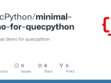 Github Quecpython Minimal Demo For Quecpython A Minimal Demo For