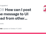 How Can I Post Some Message To Ui Thread From Other Thread Issue
