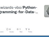 Github Datawizards Vbo Python Programming For Data Science