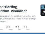 Github Skatsd Sorting Algorithm Visualiser A Visualizer Program For
