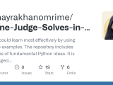 Github H K R Online Judge Solves In Python Python Could Learn Most