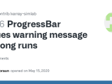 Progressbar Issues Warning Message For Long Runs Issue 136 Xarray