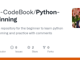 Github Efaz Codebook Python Beginning This Is A Repository For The
