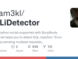 Github Eslam3kl Sqlidetector Simple Python Script Supported With