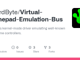 Github Lizardbyte Virtual Gamepad Emulation Bus Windows Kernel Mode