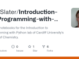 Github Tomslater Introduction To Programming With Python Jupyter