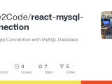 Github Eazy2code React Mysql Connection React App Connection With