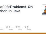 Github Gund008 Problems On Number In Java