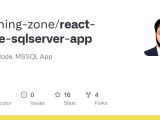 Github Learning Zone React Node Sqlserver App React Node Mssql App