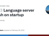 Language Server Crash On Startup Issue 433 Rubyide Vscode Ruby