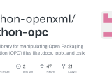 Github Python Openxml Python Opc Python Library For Manipulating