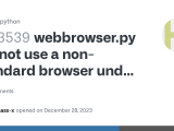 Webbrowser Py Cannot Use A Non Standard Browser Under Macos Issue
