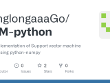 Github Longlongaaago Svm Python The Implementation Of Support Vector