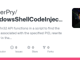 Github Carterpry Windowsshellcodeinjection Using Win32 Api Functions