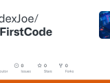 Github Codexjoe Myfirstcode