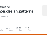 Github Cheesezh Python Design Patterns 设计模式python版