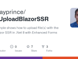 Github Abhayprince Fileuploadblazorssr This Sample Shows How To