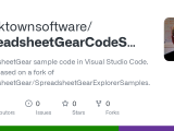 Github Tracktownsoftware Spreadsheetgearcodesamples Vscode