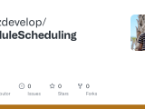 Github Devzdevelop Modulescheduling