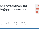 Github Sharon472 4python P3 Reading Python Error Messages