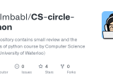 Github Ansilmbabl Cs Circle Python This Repository Contains Small