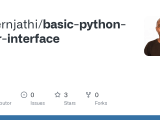 Github Peternjathi Basic Python User Interface
