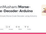 Github Varunmusham Morse Code Decoder Arduino Build A Simple Morse