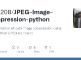 Github Ntg2208 Jpeg Image Compression Python Imlementation Of Lossy